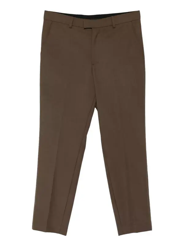 NOTRAINPROOF Pressed-crease Tailored Trousers - Brown