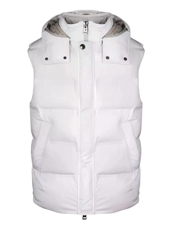 KIRED Padded Hooded Gilet - White