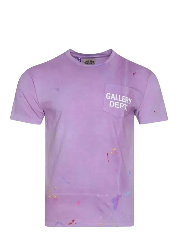 GALLERY DEPT. Paint-splatter Logo T-shirt - Purple
