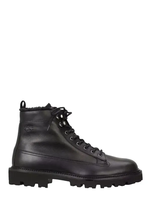 BOSS Lace-up Ankle Boots - Black