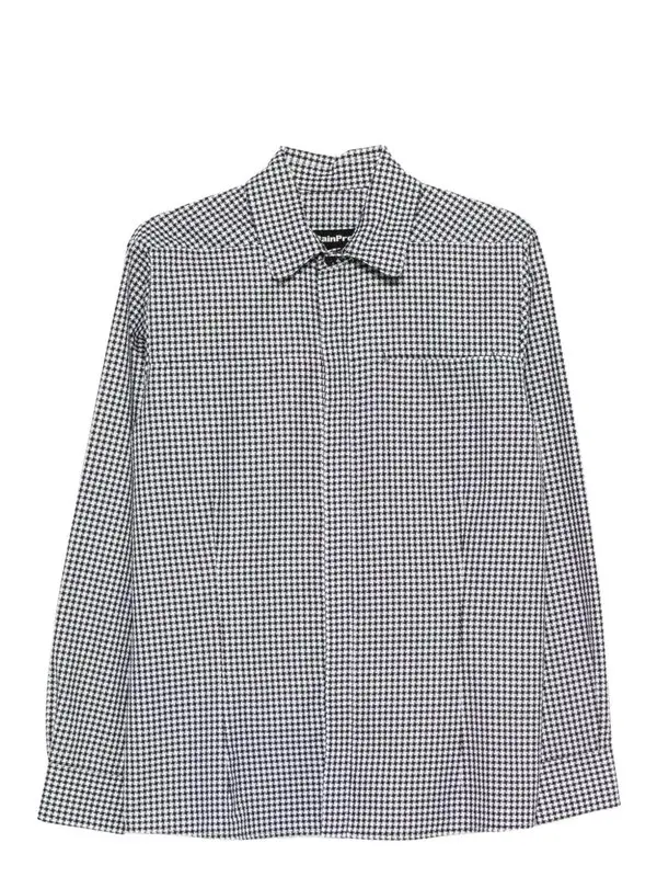 NOTRAINPROOF Gingham-checked Shirt - Blue