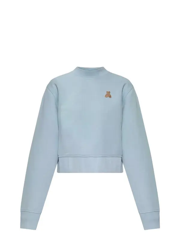 Palm Angels Mock-neck Long-sleeve Sweatshirt - Blue