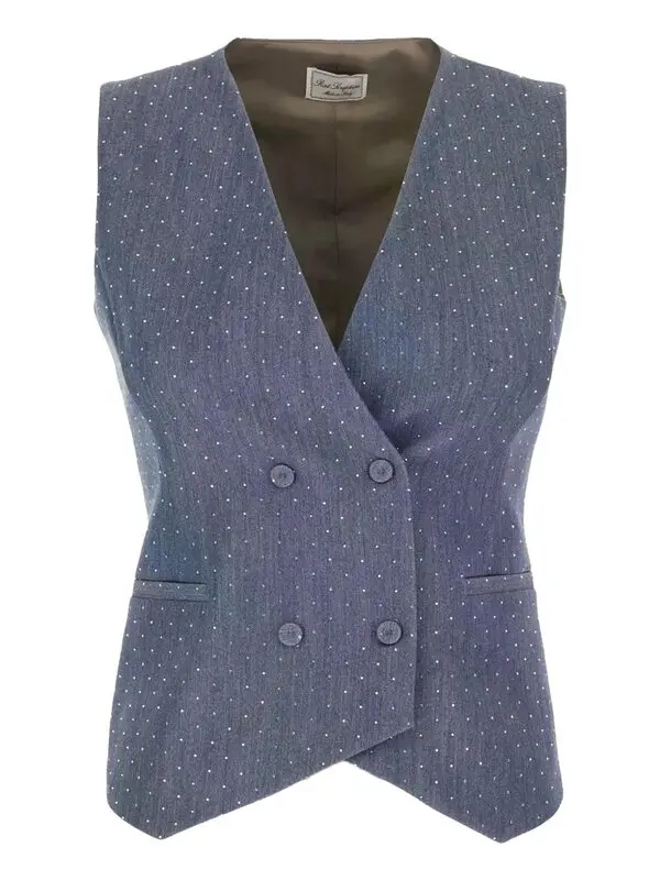 POST SCRIPTUM Double-breasted Waistcoat - Blue