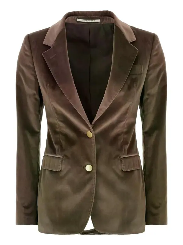 Tagliatore Button Blazer - Brown