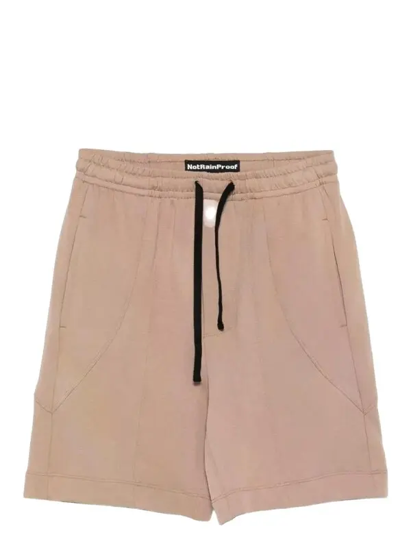 NOTRAINPROOF Panelled Drawstring-waist Shorts - Neutrals