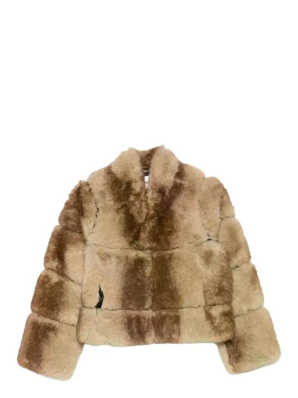 Apparis Gradient-effect Faux-fur Jacket - Neutrals