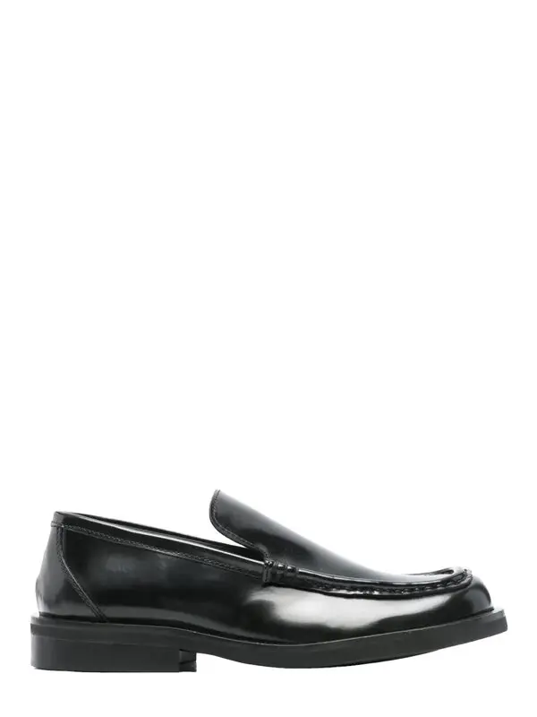 POEVE Leather Loafers - Black