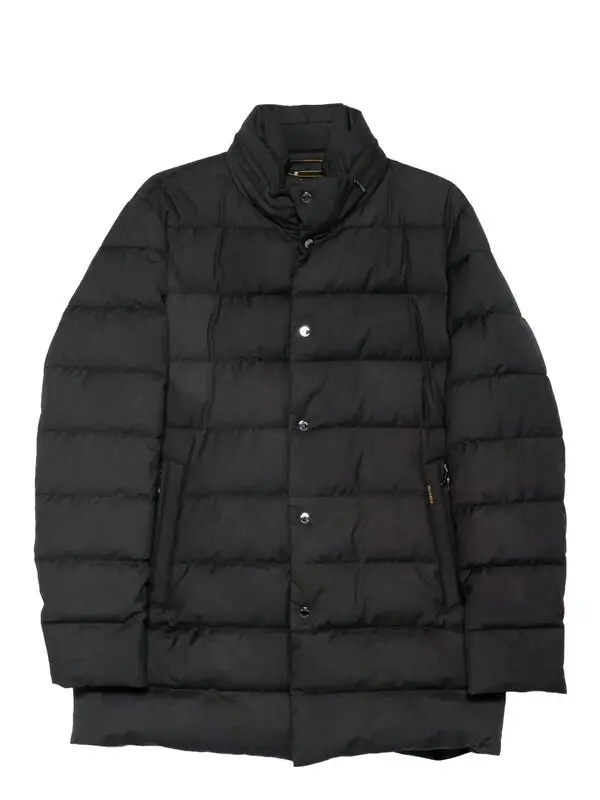 MOORER Buttoned Padded Coat - Grey