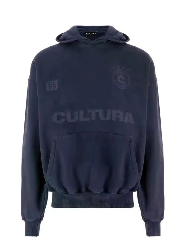 CULTURA Logo Hooded Sweatshirt - Blue