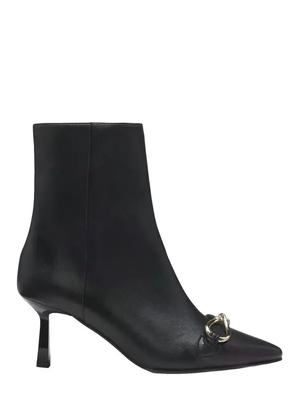 Hugo Knot-detail Ankle Boots - Black