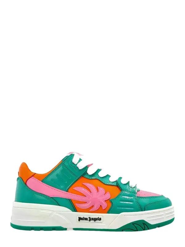 Palm Angels Palm Tree Lace-up Sneakers - Green