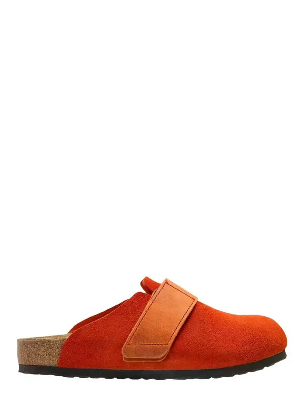 BIRKENSTOCK Loma Leather-strap Mules - Orange