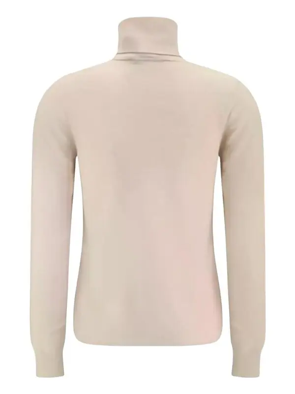 Max Mara Educata Ribbed Turtleneck Sweater - Neutrals
