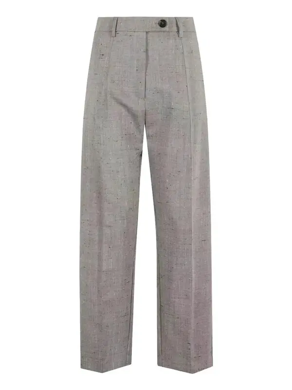 TELA Straight-leg Trousers - Grey