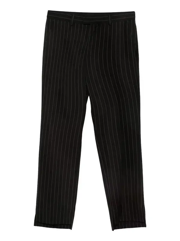 NOTRAINPROOF Pinstriped Tailored Trousers - Black