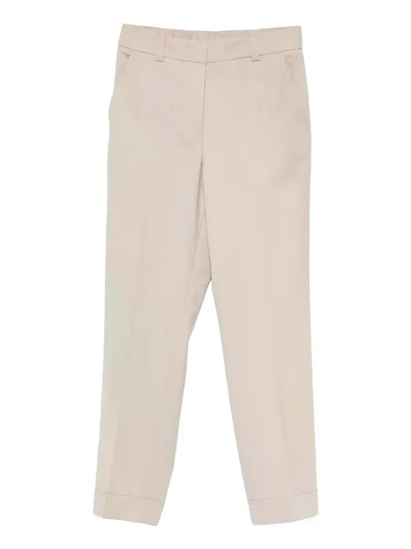 Peserico Pressed-crease Trousers - Neutrals