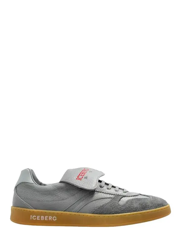 Iceberg Suede Panelled Sneakers - Grey