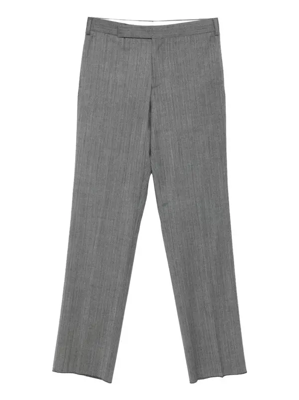 LARDINI Straight-leg Tailored Trousers - Grey