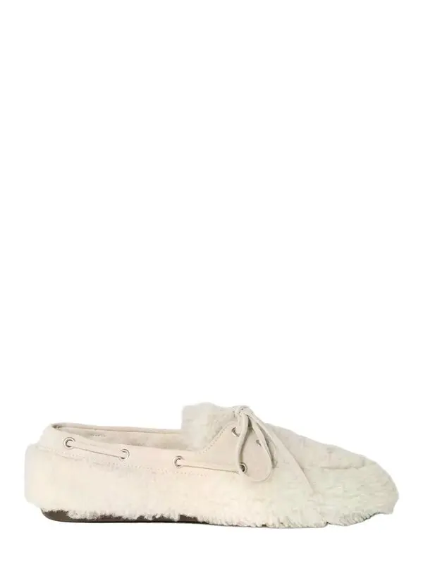 Miu Miu Shearling Loafers - Neutrals