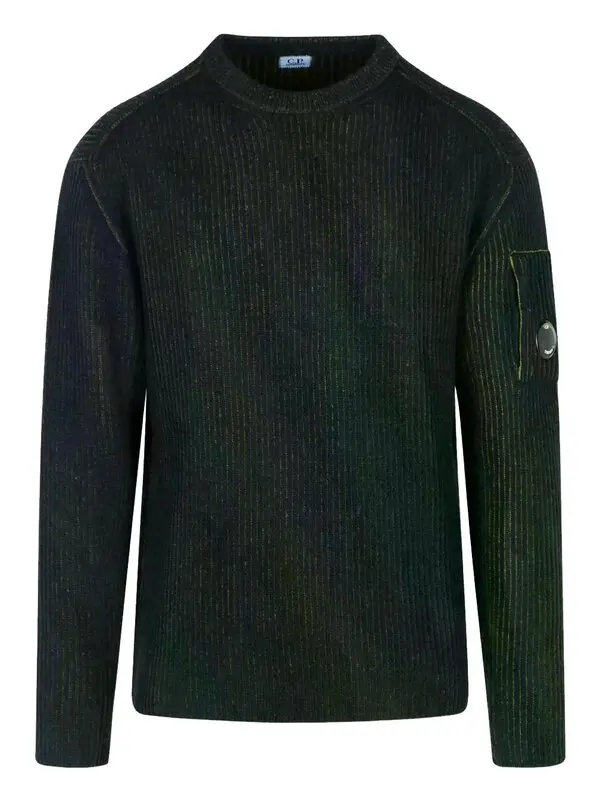 C.P. COMPANY Crew-neck Long-sleeve Sweater - Green