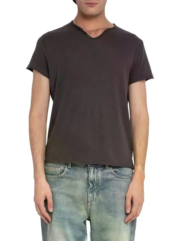 Zadig&Voltaire Henley T-shirt - Grey