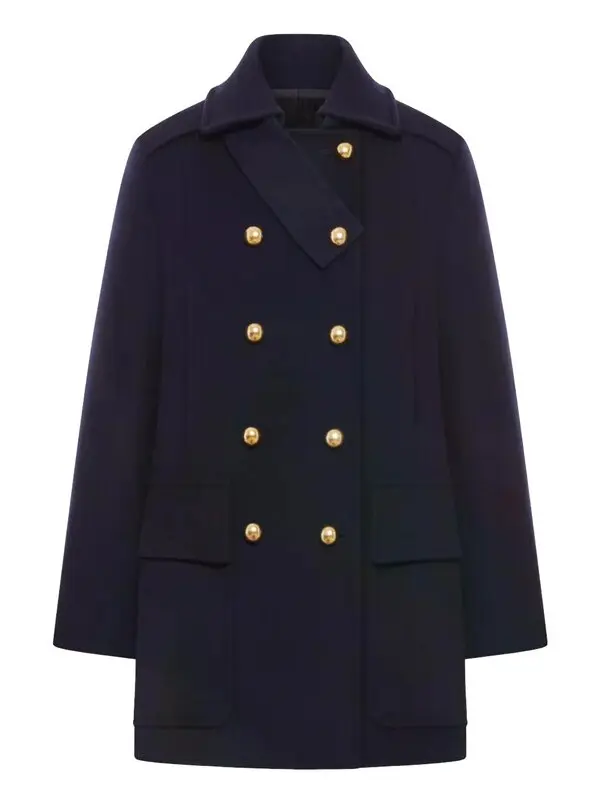 Seafarer Vitamin Double-breasted Coat - Blue