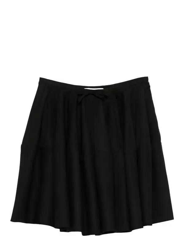 Viktor & Rolf Circle A-line Wool Skirt - Black