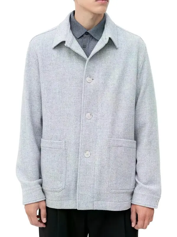 BOSS Patch-pocket Jacket - Grey