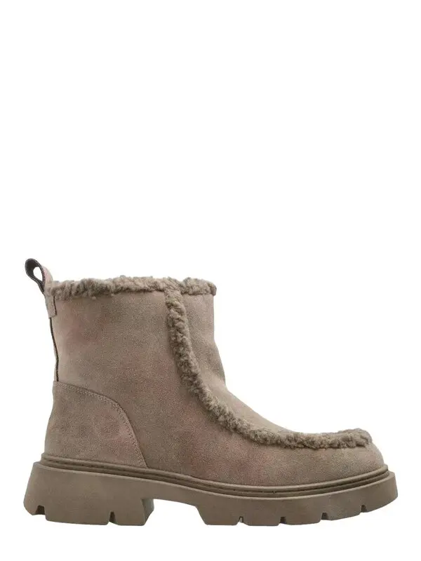 Inuikii Shearling-trim Ankle Boots - Neutrals