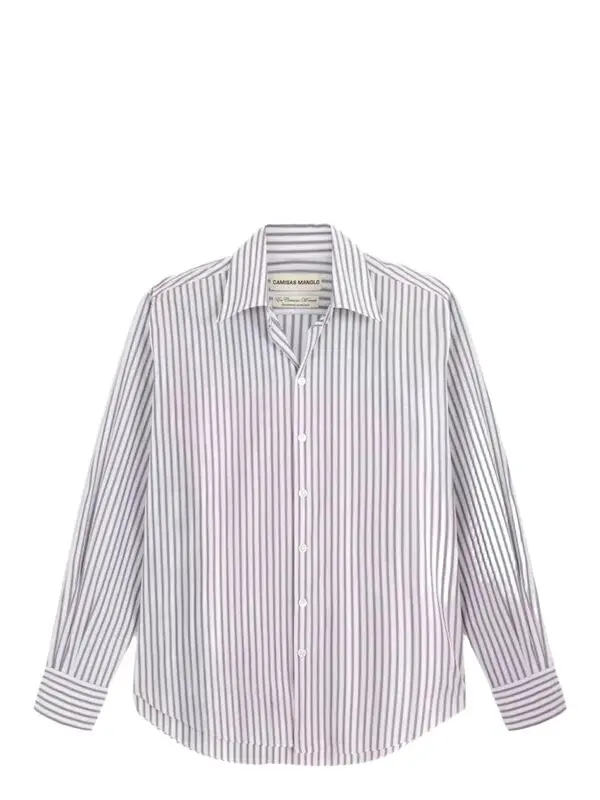 CAMISAS MANOLO Striped Shirt - White