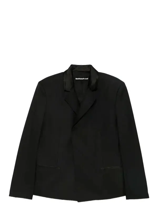 NOTRAINPROOF Notched-lapel Blazer - Black