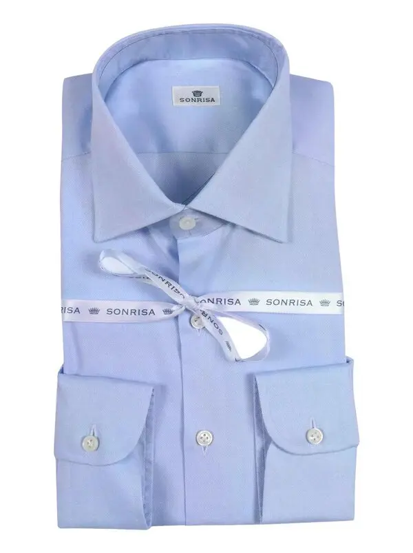 SONRISA Buttoned Cotton Shirt - Blue