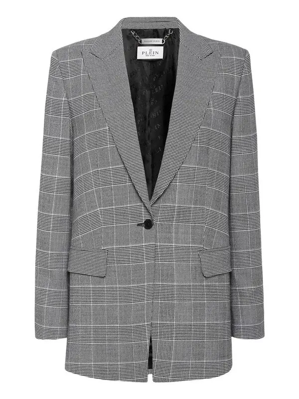 Philipp Plein Crest Blazer - Grey