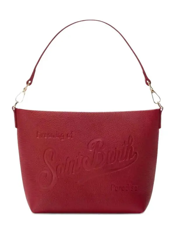 MC2 SAINT BARTH Aline Embossed Logo Tote - Red