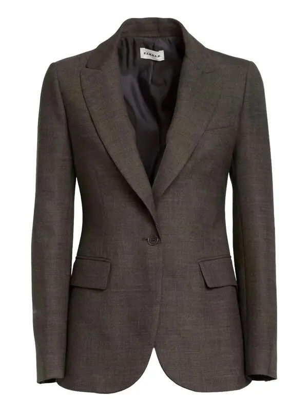P.a.r.o.s.h Single-breasted Blazer - Brown