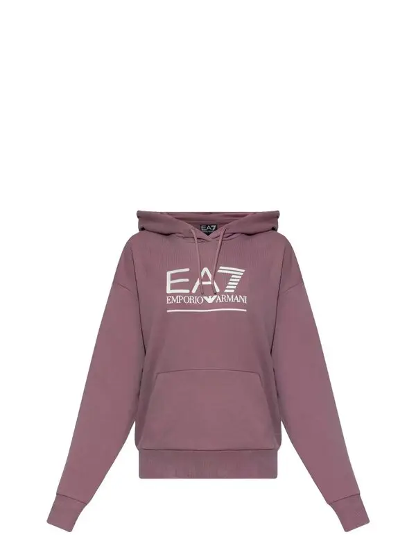 Emporio Armani Logo Hoodie - Pink
