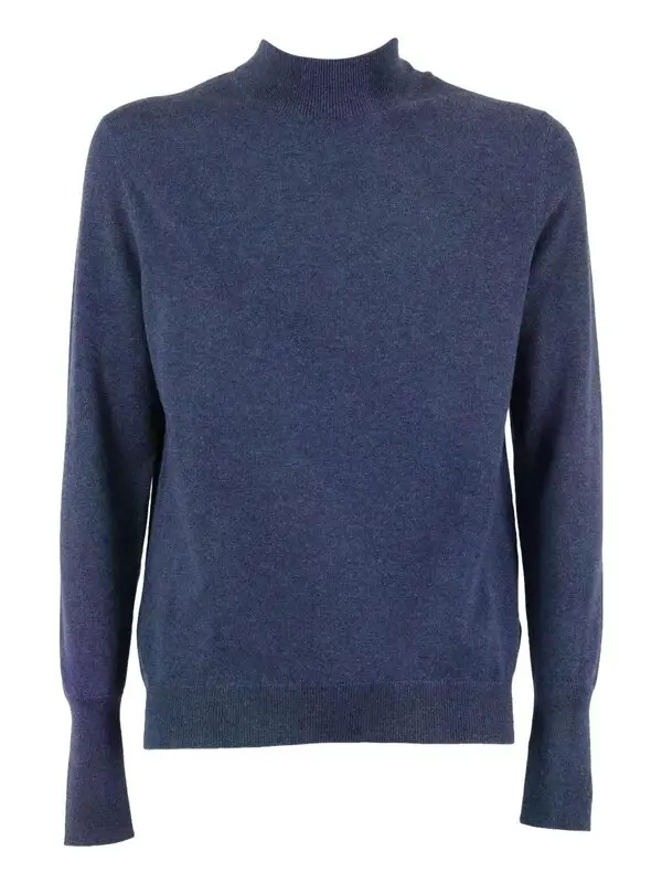 BALLANTYNE Mock-neck Sweater - Blue