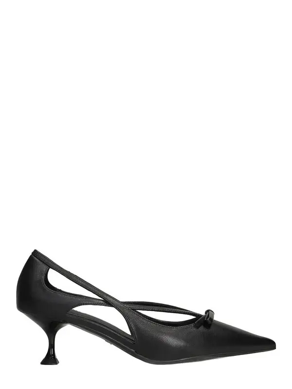 Lola Cruz 55mm Tina Pumps - Black