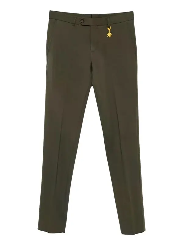 MANUEL RITZ Charm-detail Trousers - Green