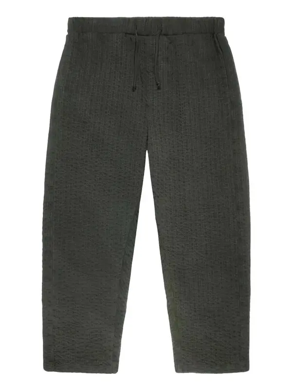 CRAIG GREEN Textured Drawstring Trousers - Green