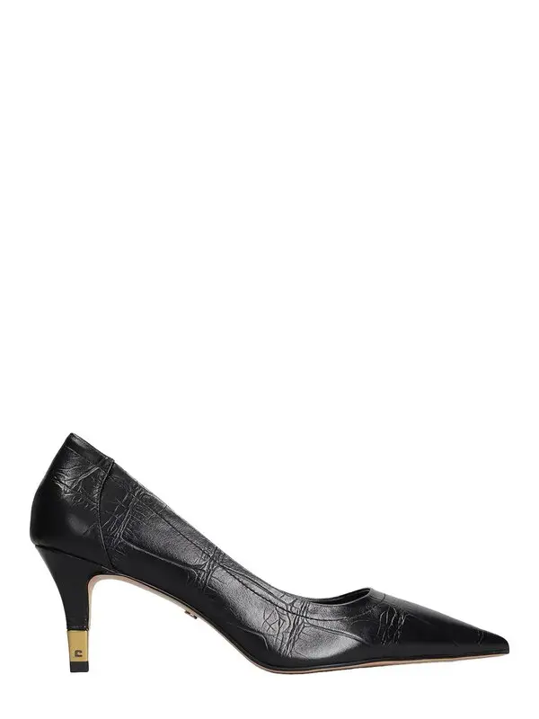 Lola Cruz 70mm Noira Pointed-toe Pumps - Black