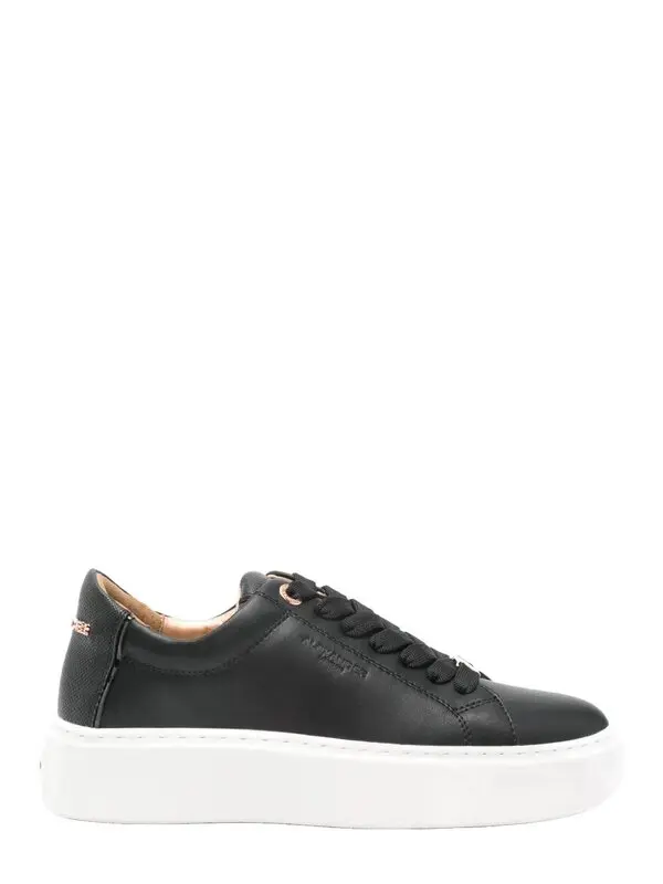 ALEXANDER SMITH Leather Platform Sneakers - Black