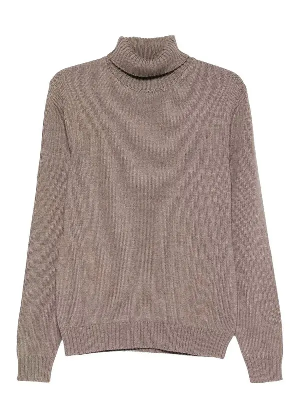 ZANONE Roll-neck Knitted Sweater - Neutrals