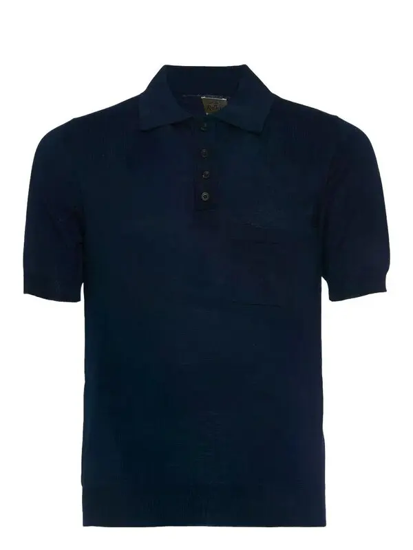RAKKI Patch-pocket Polo Shirt - Blue