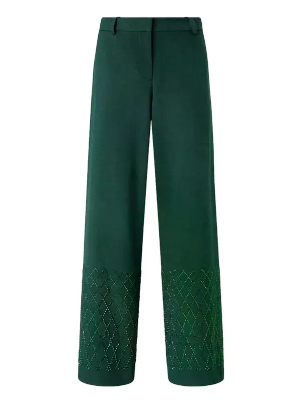 Pinko Embellished Trousers - Green