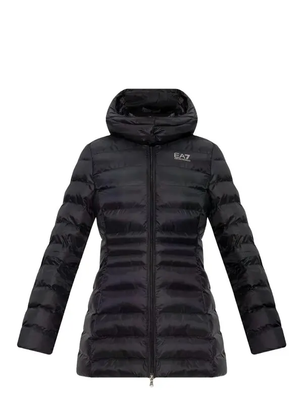 Emporio Armani Hooded Padded Jacket - Black