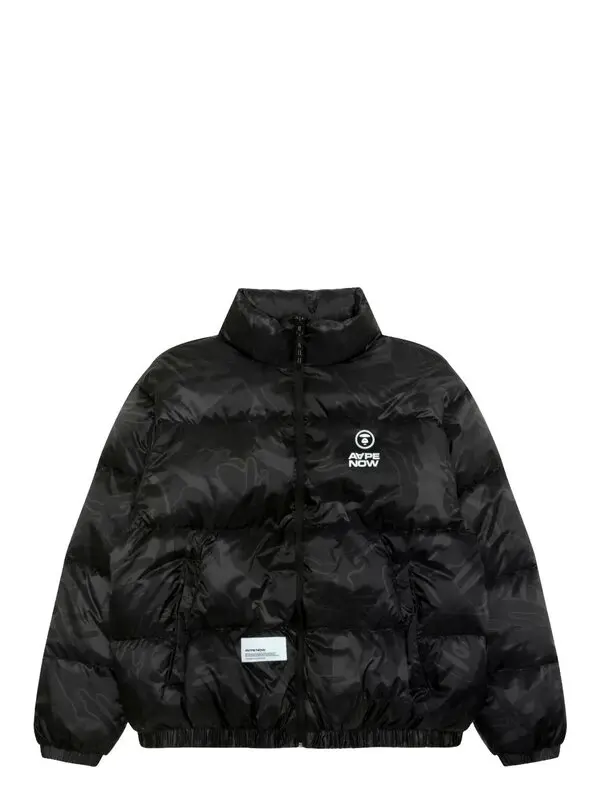 AAPE BY *A BATHING APE Logo Puffer Jacket - Black