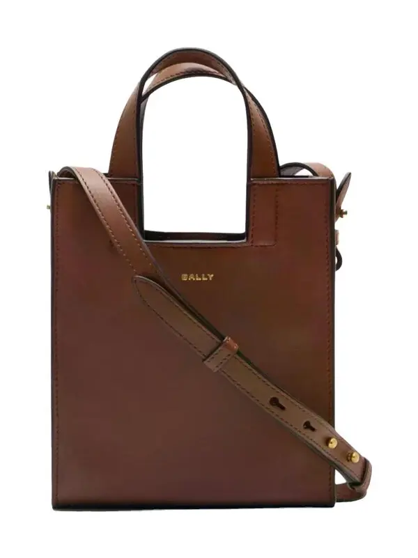Bally Leather Tote Bag - Brown