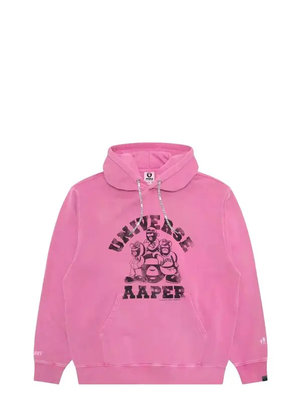 AAPE BY *A BATHING APE® Printed Hooded Sweater - Pink