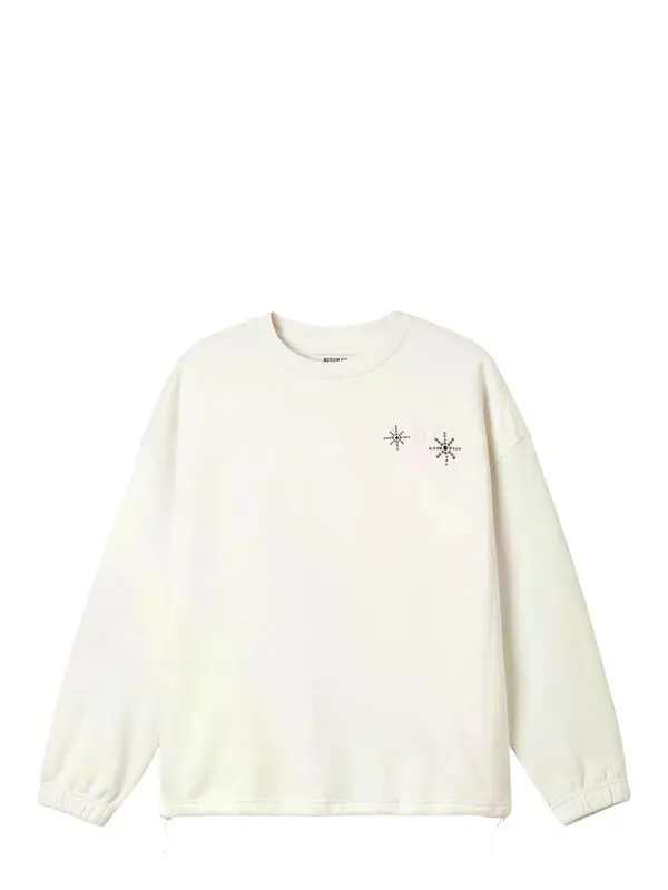 MUSIUM DIV. Embellished Long-sleeve Top - White
